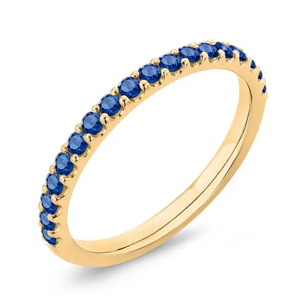 BELLA PONTE Sapphire Band In 14k Yellow Gold - Blue