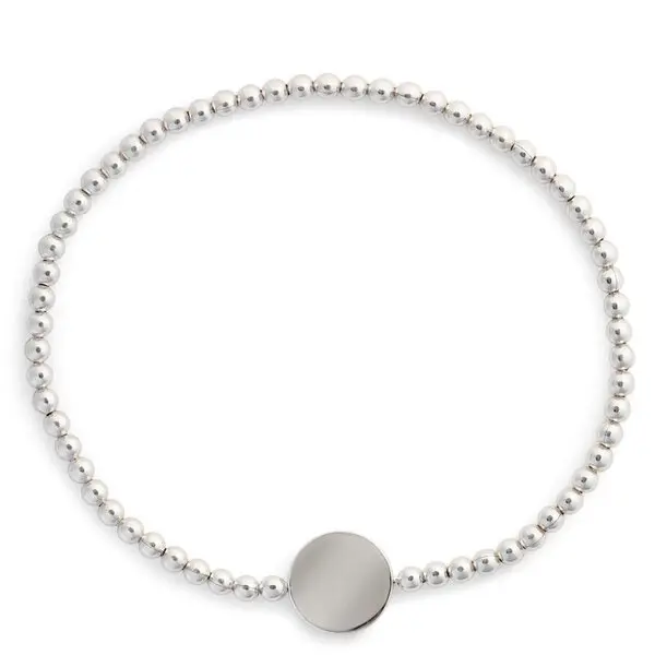 Benbridge Sterling Silver Engravable Bead Bracelet - Ss