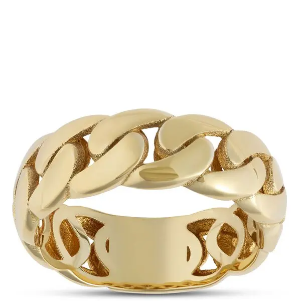 TOSCANO 14k Yellow Gold Cuban Link Ring - Yg