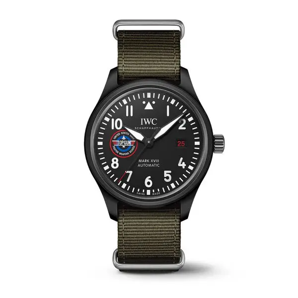 IWC SCHAFFHAUSEN Pilot’s Watch Mark Xviii Top Gun Edition “sfti” Black Dial Watch - Ceramic