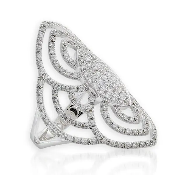 Benbridge Diamond Ring In 14k White Gold - Wg