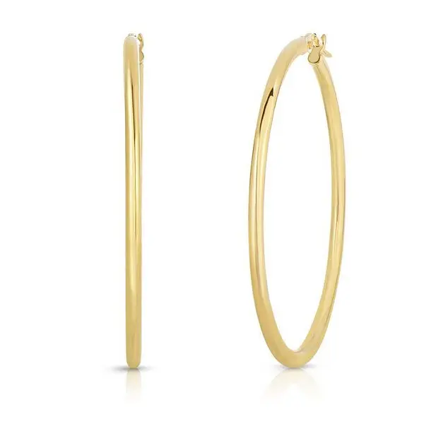 Roberto Coin 18k Yellow Gold Hoop Earrings - Yg