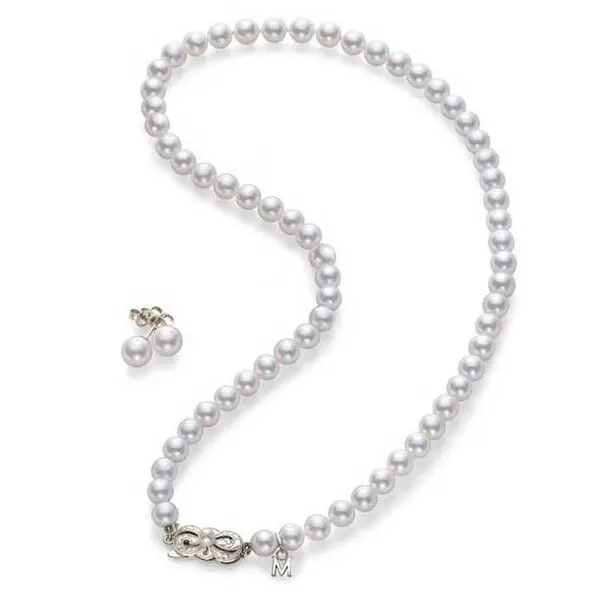 Mikimoto Akoya Cultured Pearl Strand And Earring Set - White