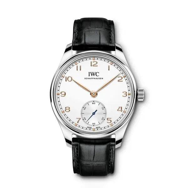 IWC SCHAFFHAUSEN Portugieser Automatic 40 Silver Dial Watch - Stainless Steel