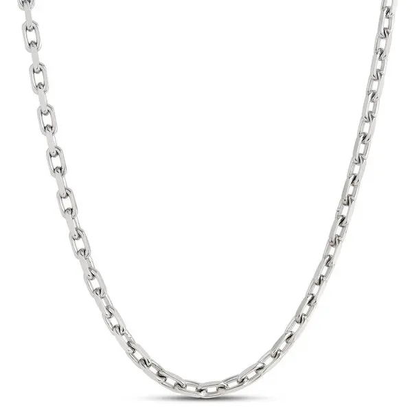 TOSCANO 22-inch 14k White Gold Link Necklace - Wg