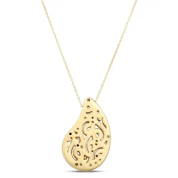 TOSCANO Paisley Pendant Necklace - Yg