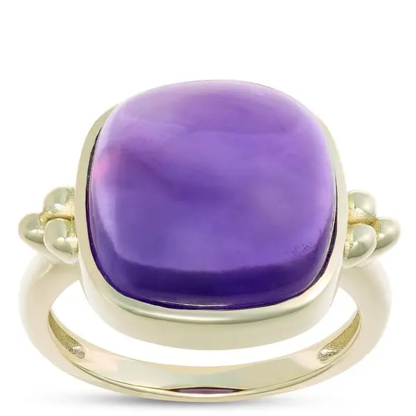 Benbridge Cabochon Amethyst Ring In 14k Yellow Gold - Purple