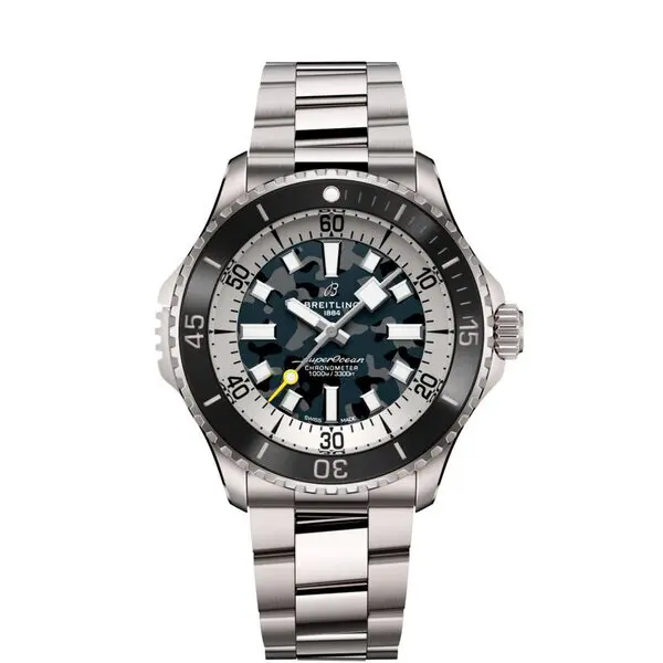Breitling Superocean Automatic Super Diver Titanium Watch - Silver