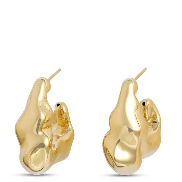 TOSCANO Freeform Hoop Earrings - Yg