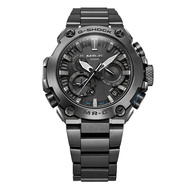 G-Shock Mr-g Watch 55mm - Stainless Steel