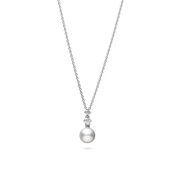 Mikimoto Morning Dew Akoya Cultured Pearl Drop Pendant - Wg