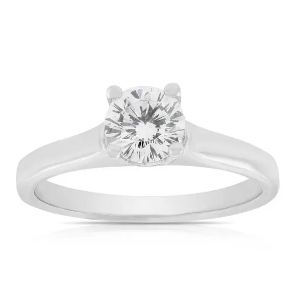 SIGNATURE Ben Bridge Diamond Solitaire Engagement Ring - Wht
