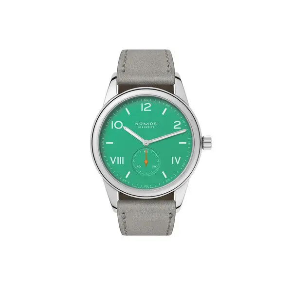 NOMOS GLASHUTTE Club Campus 38 Electric Green Dial Watch - Stainless Steel