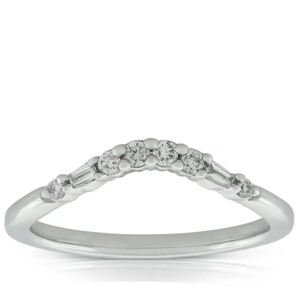 Benbridge Diamond Contour Band - Wg