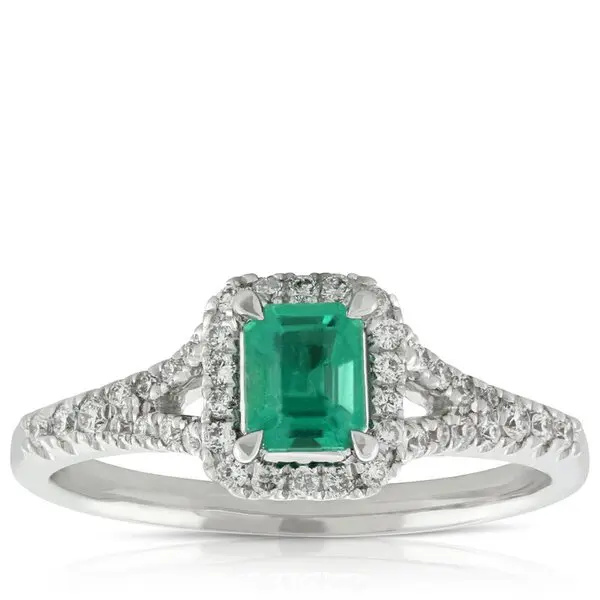 Benbridge Emerald And Diamond Ring - Green
