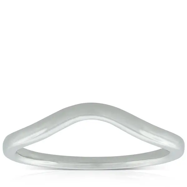 Benbridge 14k White Gold Contour Band - Wg