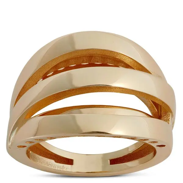 TOSCANO Swirl Ring 14k Yellow Gold Afd2108asb - Yg