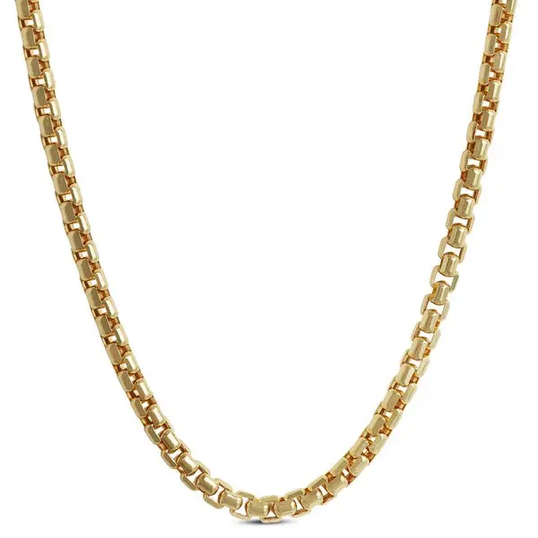 TOSCANO Diamond Cut Box Chain 14k - Yellow Gold
