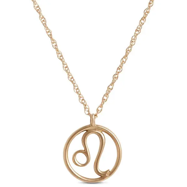 Benbridge Leo Zodiac Sign Pendant Necklace In 14k Yellow Gold - Yg