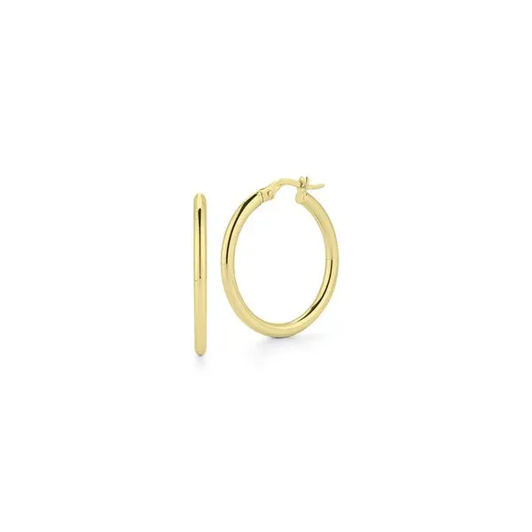 Roberto Coin 18k Yellow Gold The Perfect Hoop Small Earrings - Yg