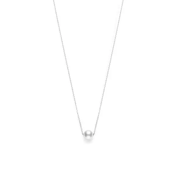 Mikimoto Akoya Pearl 18k Gold Necklace - White