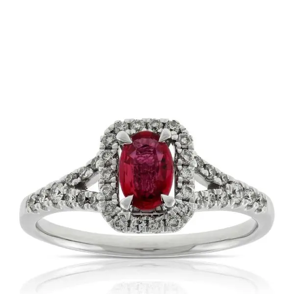 Benbridge Ruby And Diamond Ring - Red