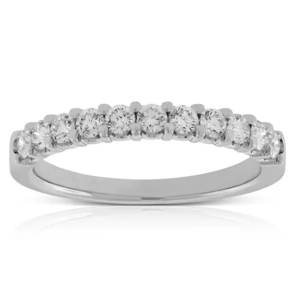 Benbridge Diamond Band In 14k White Gold - H-i