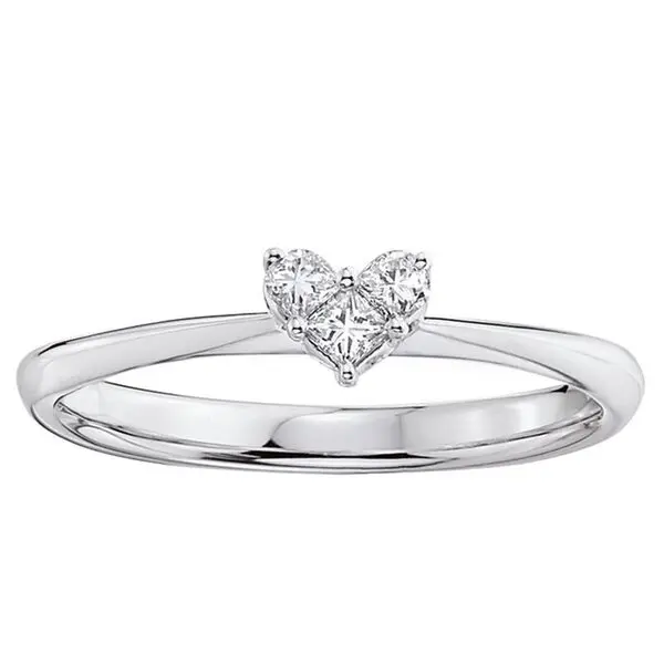 Benbridge Heart Diamond Ring 14k - Wg