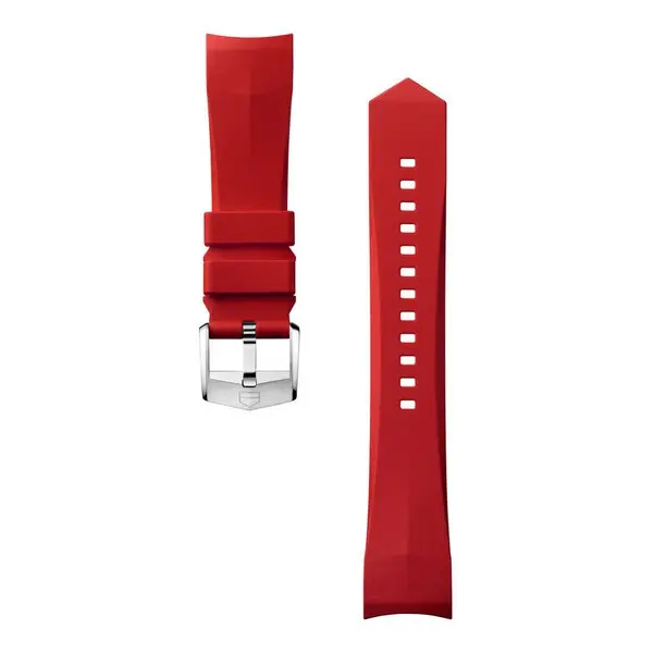 Tag Heuer Connected Calibre E5 40mm Rubber Strap - Red