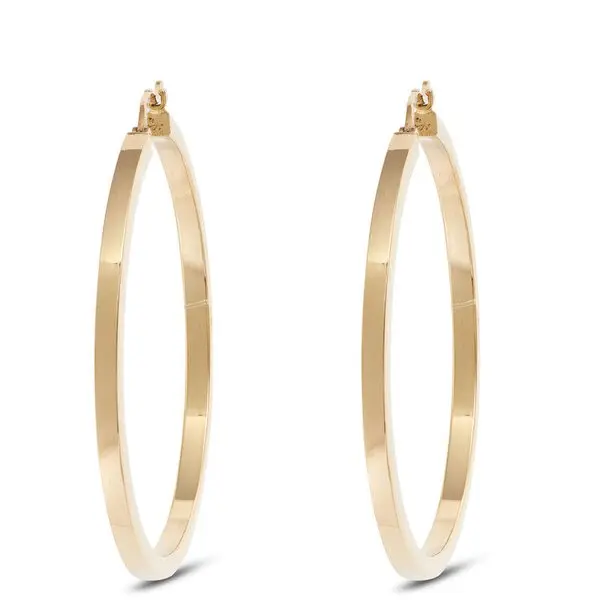 Benbridge 40mm Tube Hoop Earrings - Yg