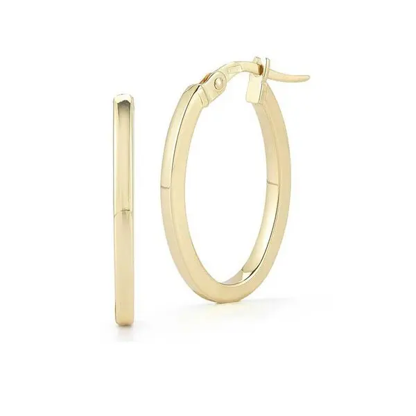 Roberto Coin 18k Gold Perfect Hoop Earrings - Yg