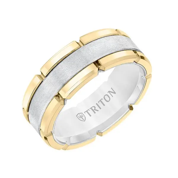 TRITON Contemporary Comfort Fit Band - Tungsten