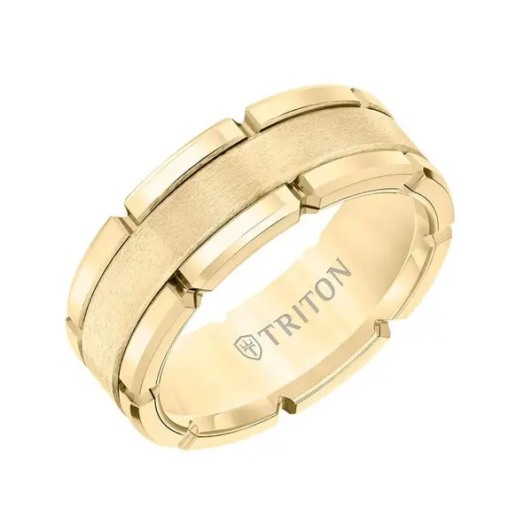 TRITON Contemporary Comfort Fit Band - Tungsten
