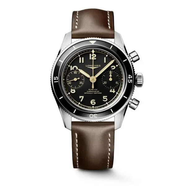 LONGINES Spirit Pilot Flyback 39.5mm Watch - Stainless Steel