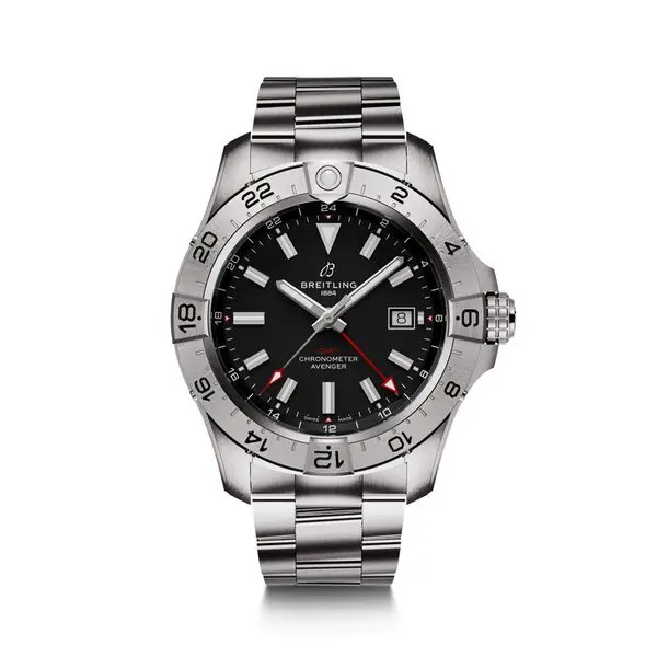 Breitling Avenger Automatic Gmt Steel Bracelet Watch - Not Applicable
