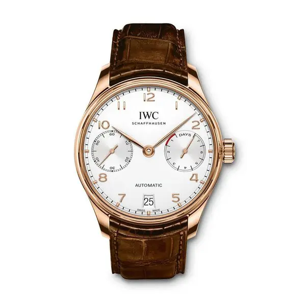 IWC SCHAFFHAUSEN Portugieser Automatic Silver Dial Watch - Rg