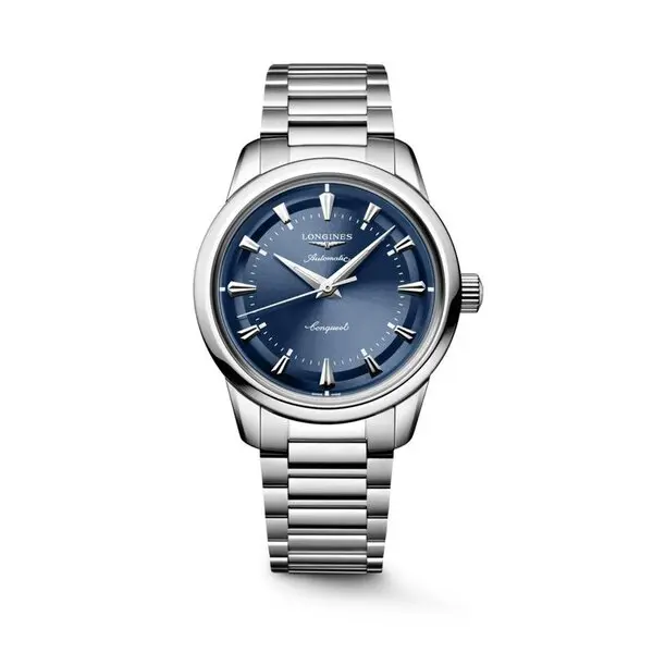 LONGINES Conquest Heritage Blue Dial Watch 38mm - Stainless Steel