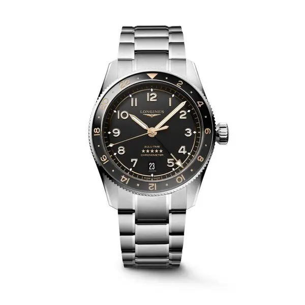 LONGINES Spirit Zulu Time 39mm Watch - Stainless Steel