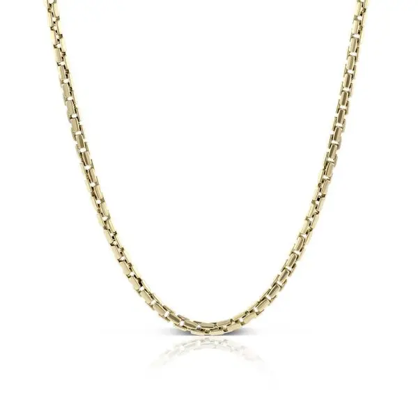 TOSCANO 14k Yellow Gold 24-inch Brick Chain - Yg