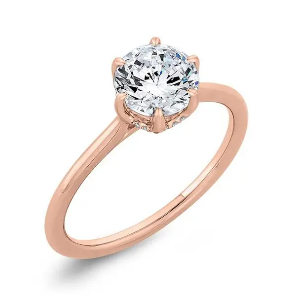BELLA PONTE 14k Rose Gold Diamond Engagement Ring Setting - Rg