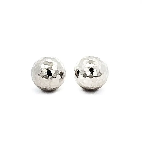 Benbridge Platinum Ball Stud Earrings - Plt