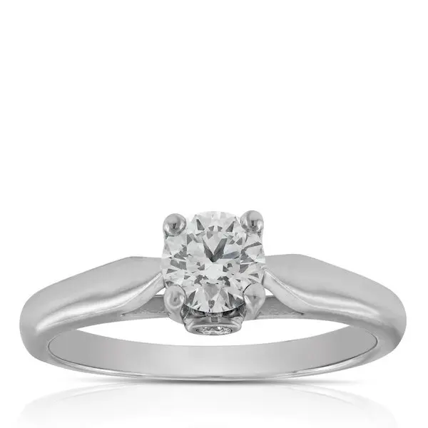 IKUMA Ideal Cut Canadian Diamond Solitaire Ring 14k, 1/2 Ct - Wht