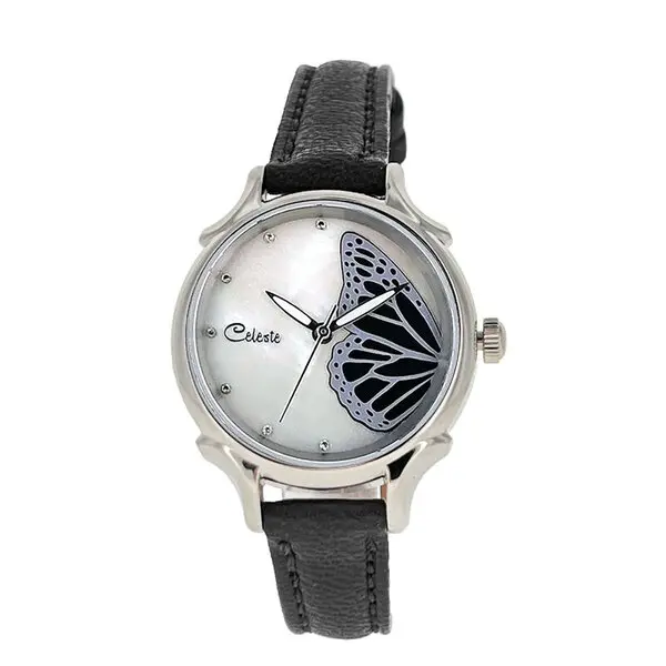 CELESTE Transformation Butterfly Mother Of Pearl Watch - Stainless Steel