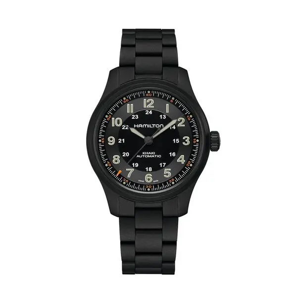Hamilton Khaki Field Black Dial Watch, 42mm - Titanium