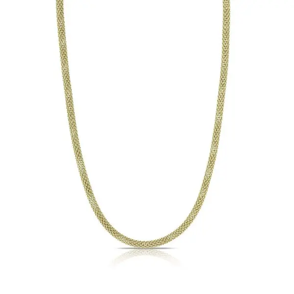 TOSCANO 14k Yellow Gold Popcorn Chain Necklace - Yg
