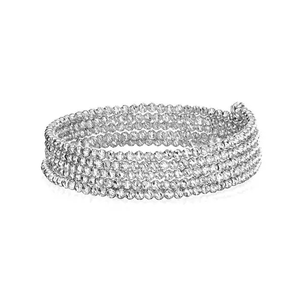 Benbridge Platinum Born Limitless Loop Beaded Wrap Bracelet Ptb6004 - Plt
