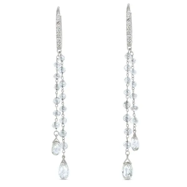 Benbridge Brilliant Round Diamond Dangle Earrings - Near Colorless