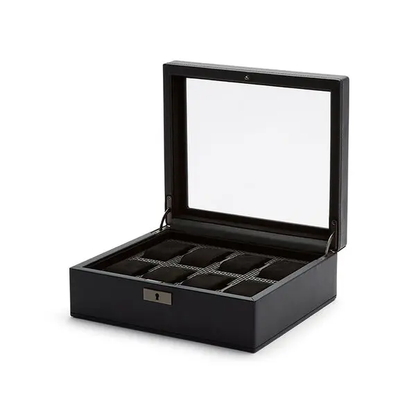 Wolf Axis 8 Piece Watch Box - Leather