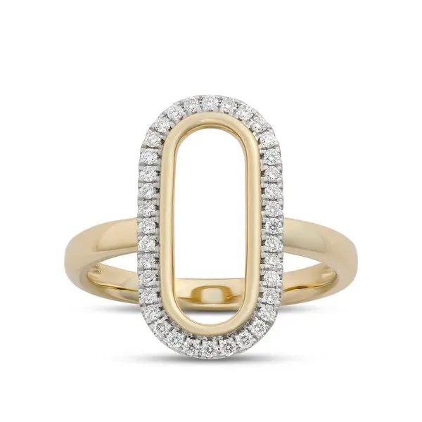 Benbridge Oval Shaped Diamond Ring In 14k Gold - H