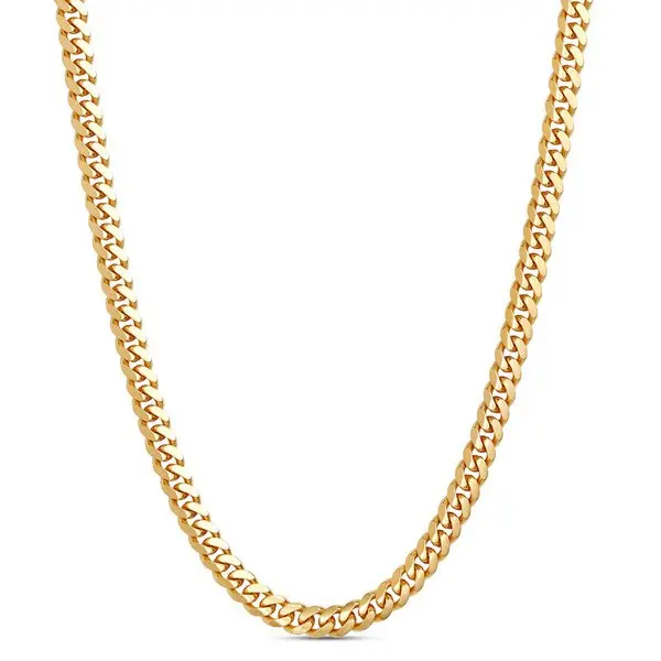 TOSCANO 14k Yellow Gold 24-inch Cuban Link Chain Necklace - Yg